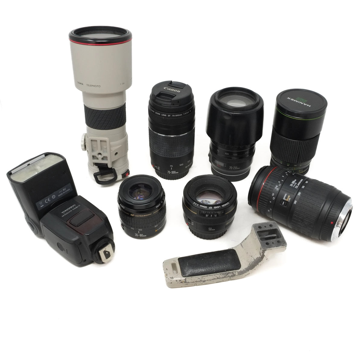 Selection of Cameras and lenses in need of repair/ parts (SH43752)