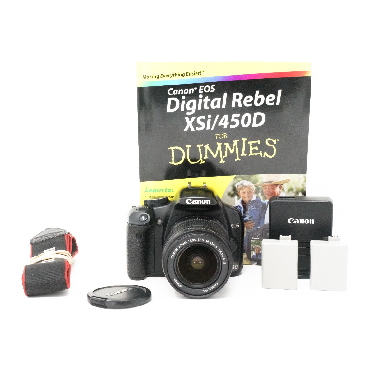 Used Canon EOS 450D Camera + 18-55mm IS DSLR (SH41042)