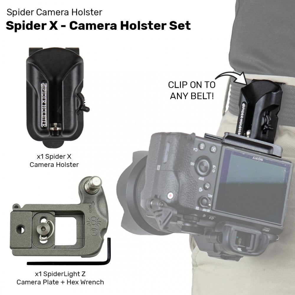 Spider Holster Spider X Holster Set - Mirrorless DSLR Camera Belt Stra